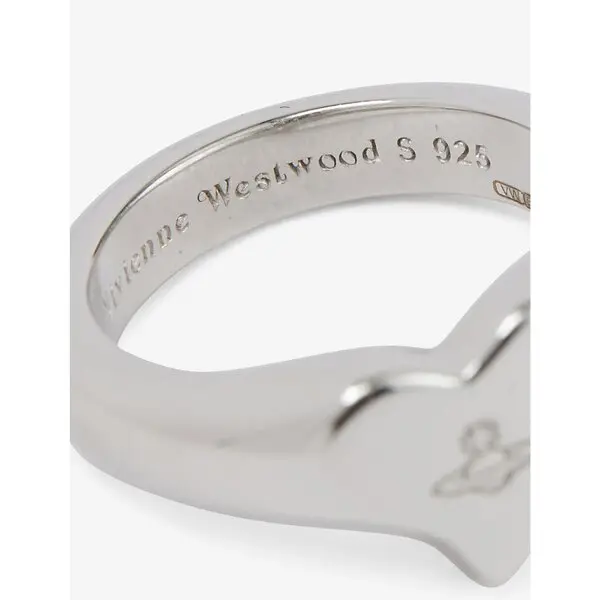 Vivienne Westwood Marybelle Heart Ring - Rhodium (925) | Editorialist